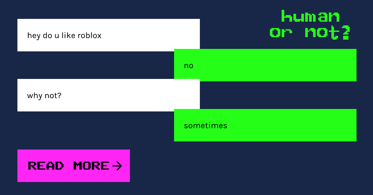 A Curious Game About Robot Or Human?